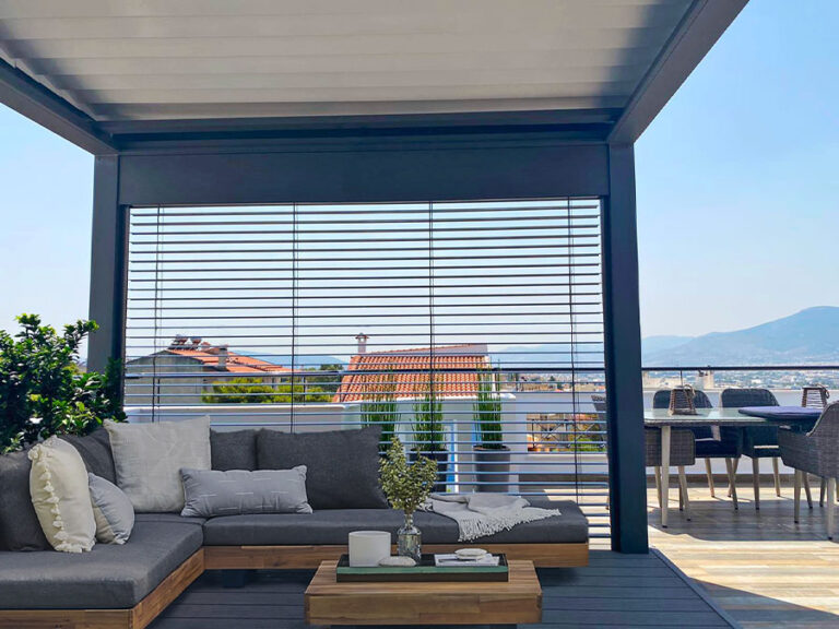 Fantastic roof garden with bioclimatic pergola CospiBio! – Cospicon
